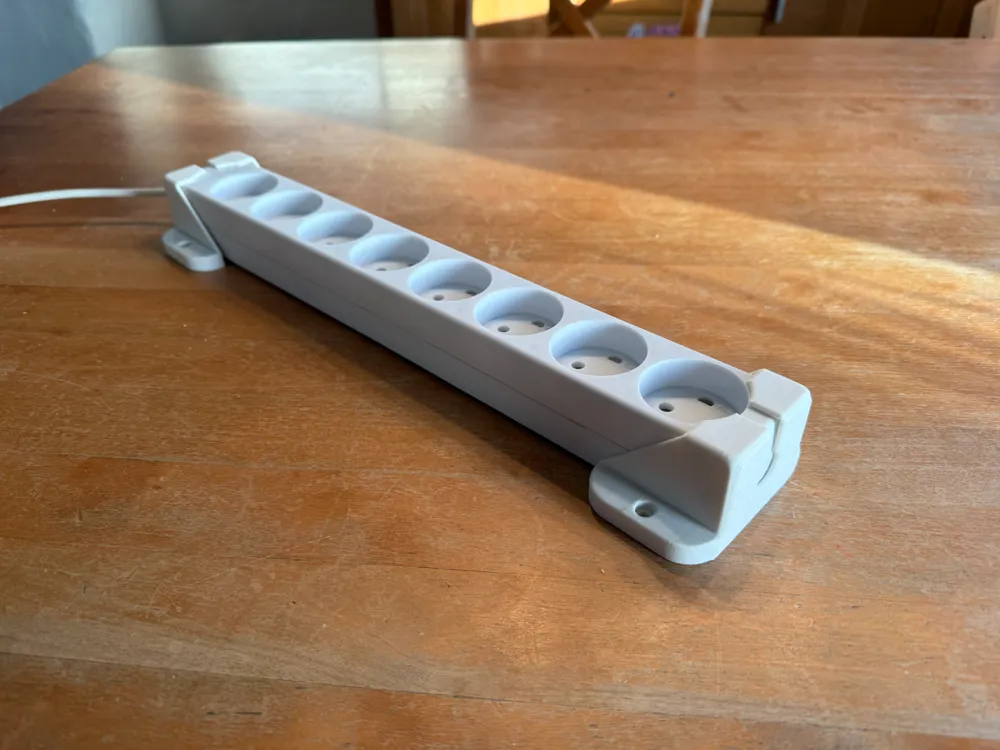 Power strip holder - Free 3D Print Model - MakerWorld