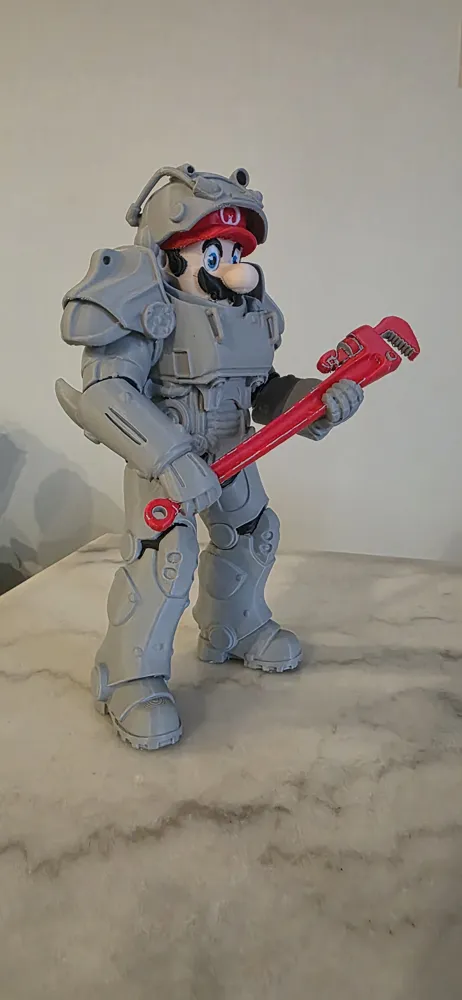 Mario Fallout Armor - Free 3D Print Model - MakerWorld