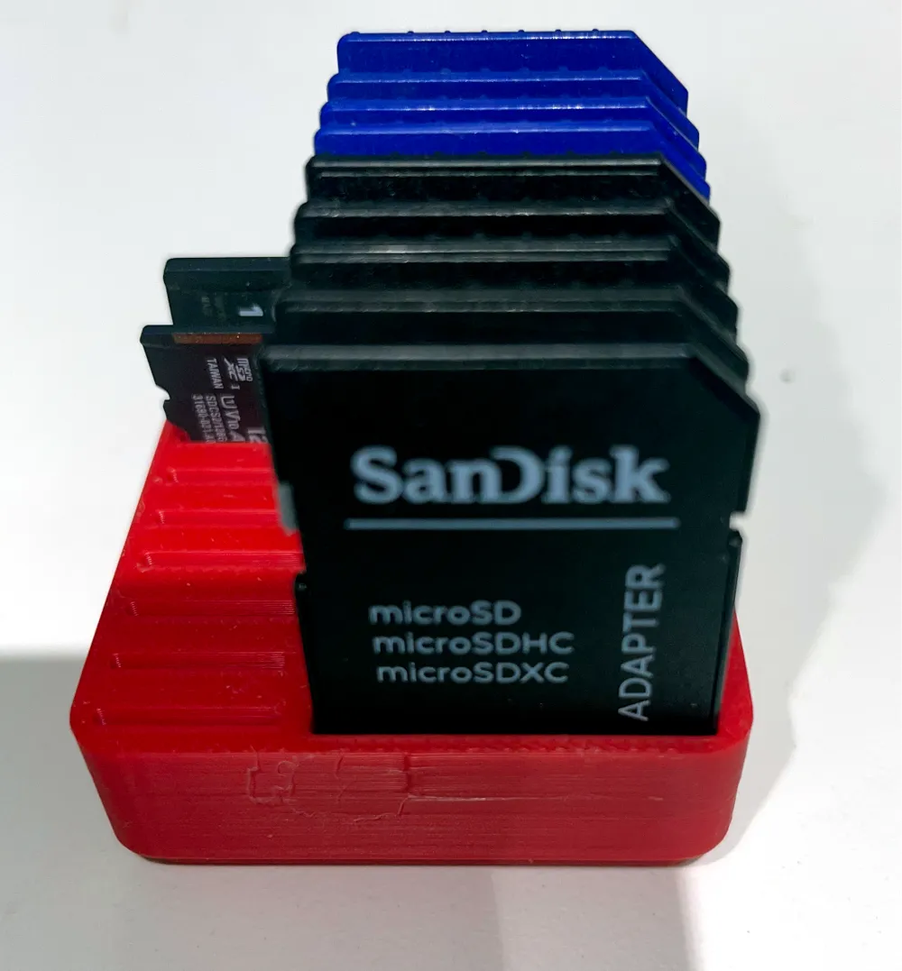 SD card storage for Gridfinity with Pin Remixed by Demig74 - MakerWorld