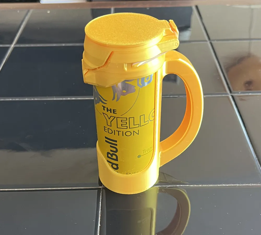 RedBull Can Holder 250ml PopTop Mini Compatible - Free 3D Print Model ...