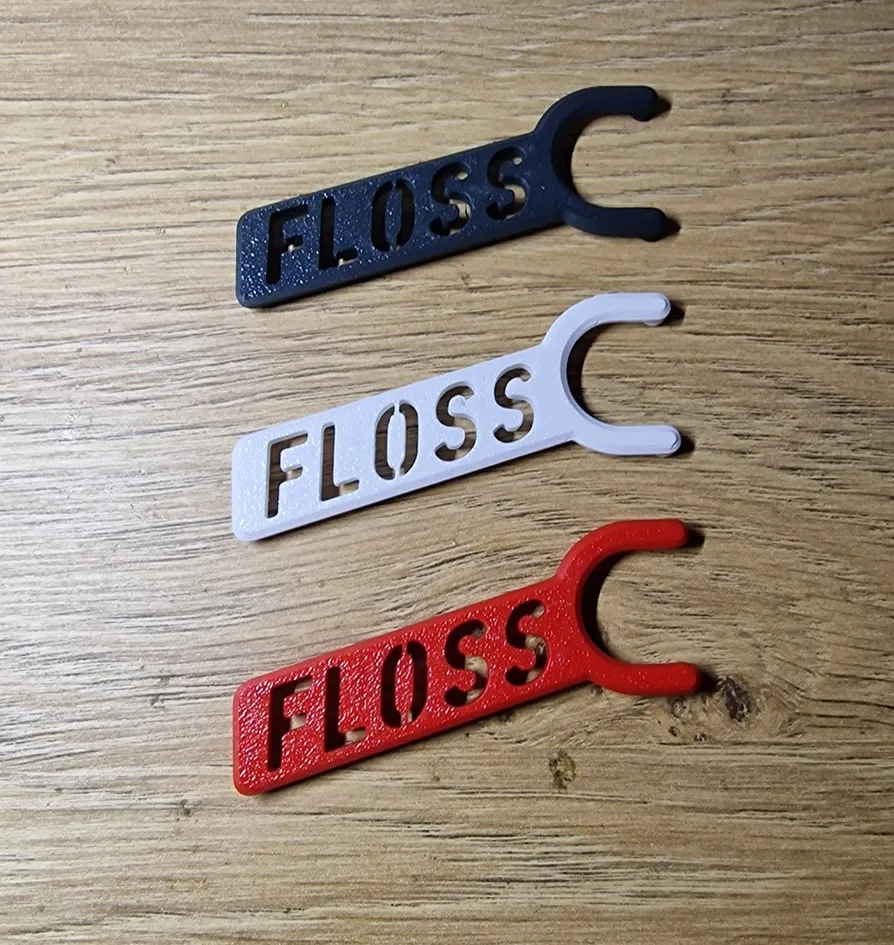 Flossing reminder & tool by TineWolf - MakerWorld