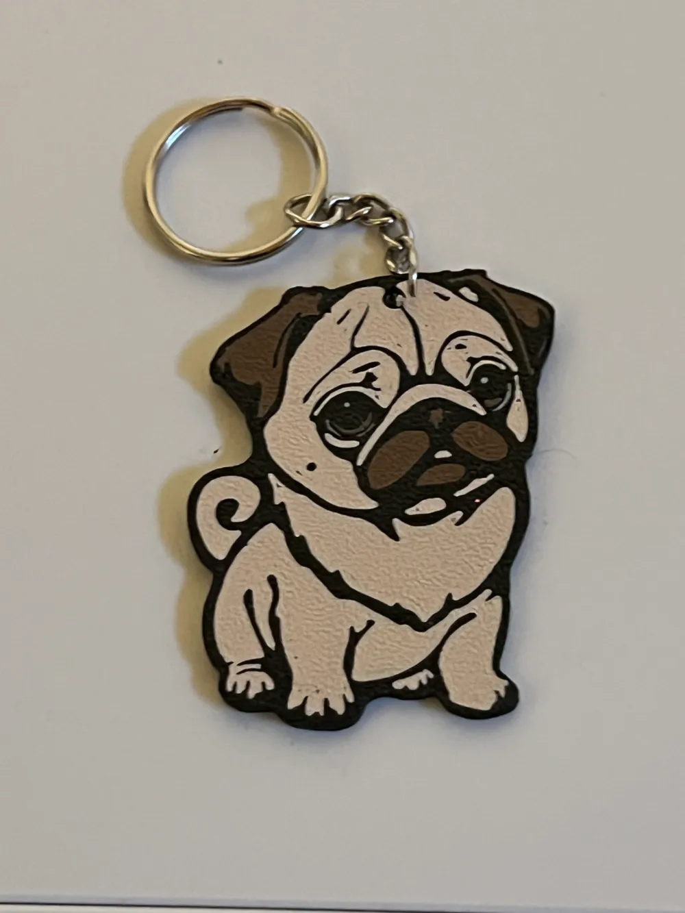 Pug Keychain by vernsart MakerWorld: Download Free 3D Models