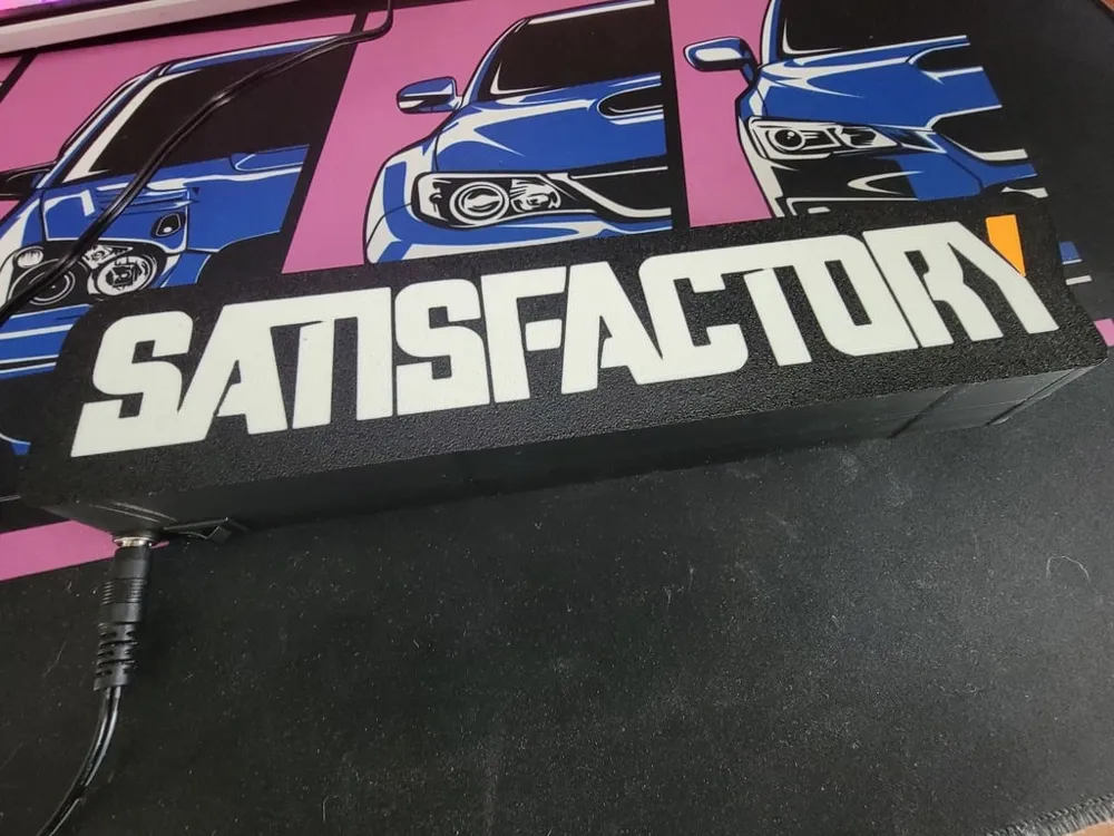 Satisfactory Logo Light Box by tworiginal MakerWorld: Download Free 3D ...