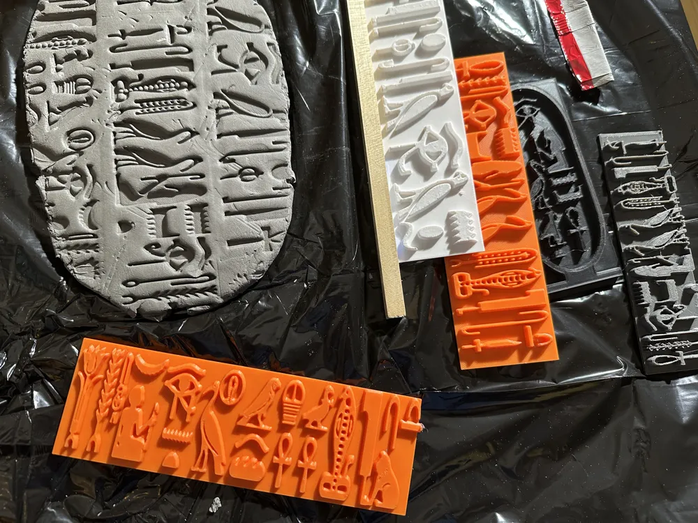 Egyptian Hieroglyphics stamp - Free 3D Print Model - MakerWorld