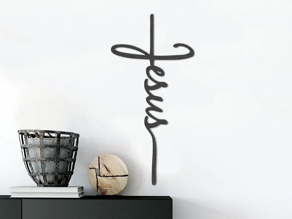 Jesus Cross Vertical Wall Art - Free 3D Print Model - MakerWorld