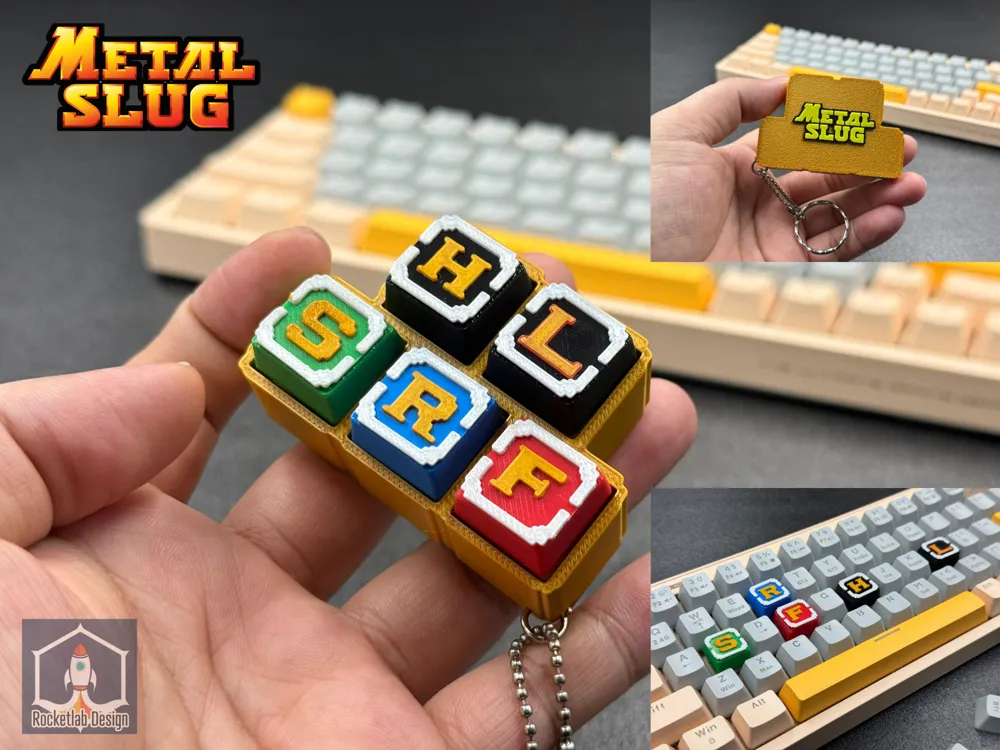Metal Slug-Inspired Mechanical Keycap Fidget by Rocketlab Design ...
