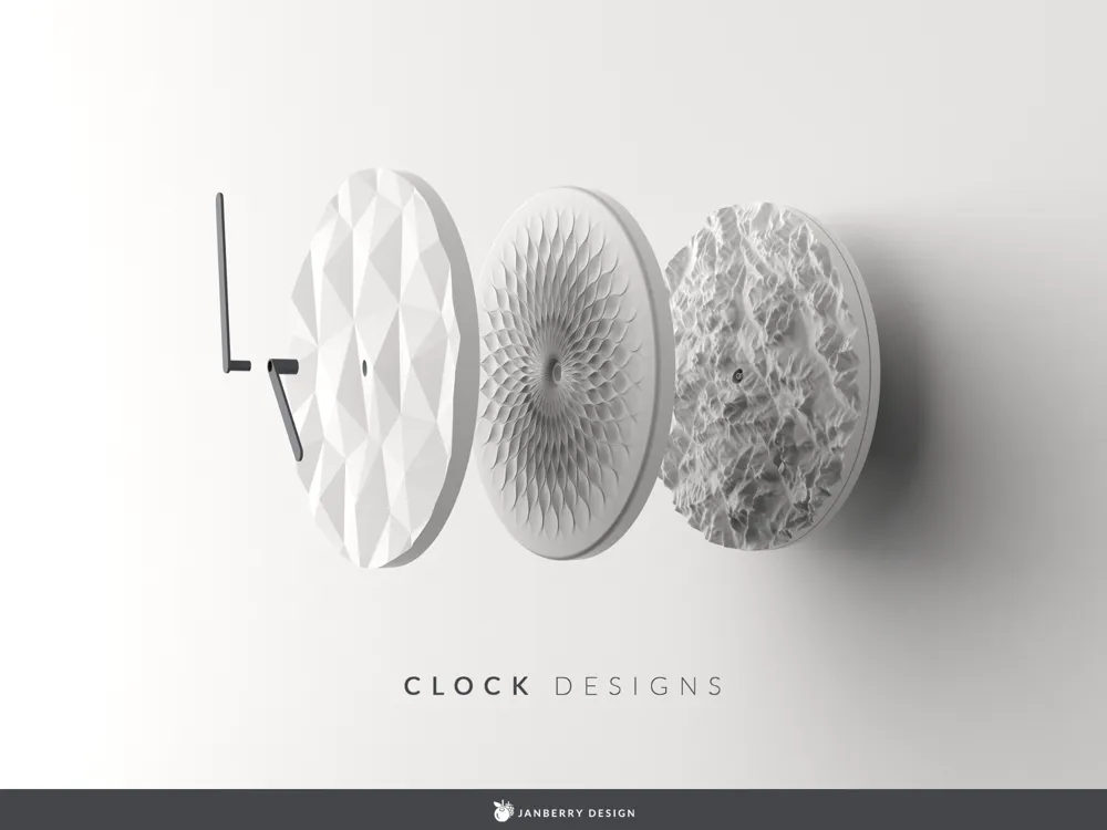 Switch Clock - Clock with switchable Front Panels by JANBERRY DESIGN ...