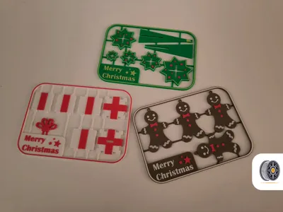 Gingerbread Man Card Kit | Multiple Languages by Mike.stl - MakerWorld