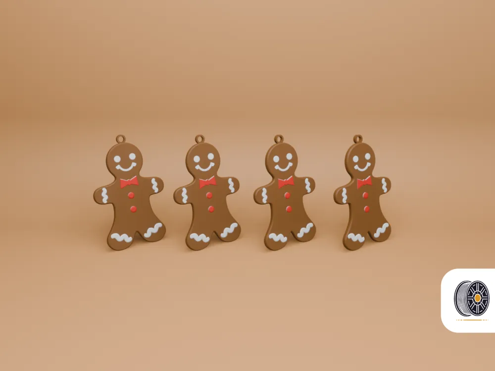 Gingerbread Man Card Kit | Multiple Languages by Mike.stl - MakerWorld