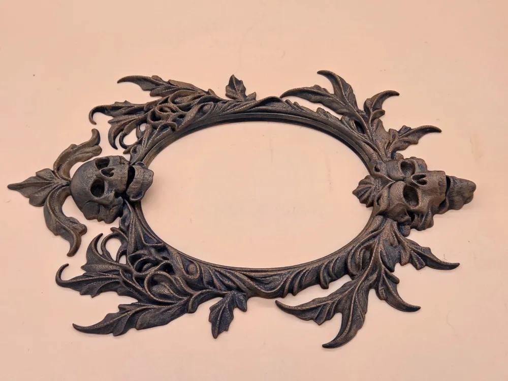Gothic Skull Frame – Decorative Picture Frame - Free 3D Print Model ...
