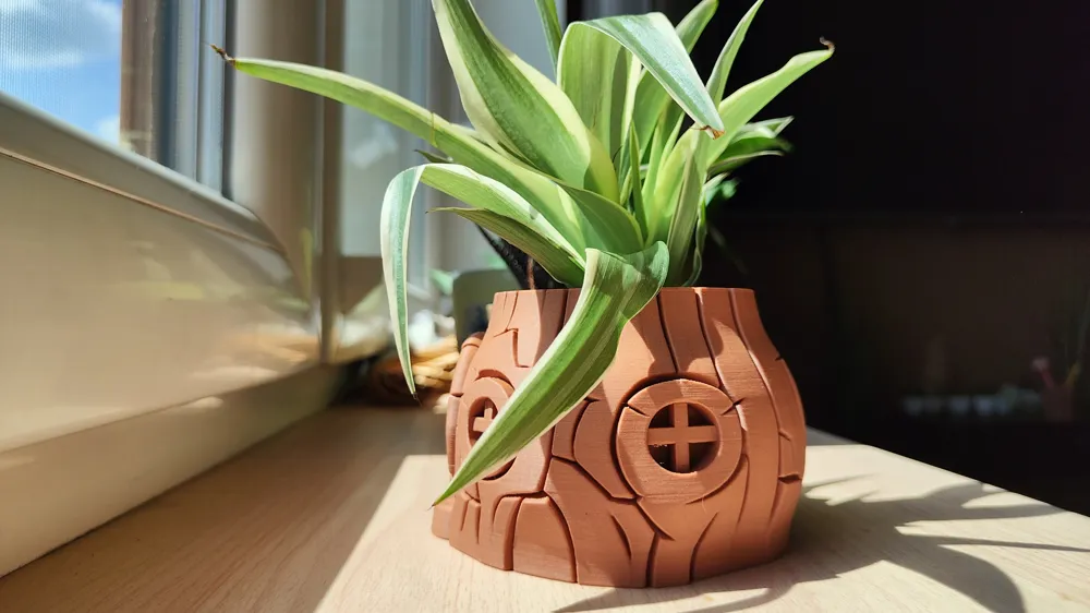 Forest Stump – Round Treehouse - Pot/Organizer - Free 3D Print Model ...