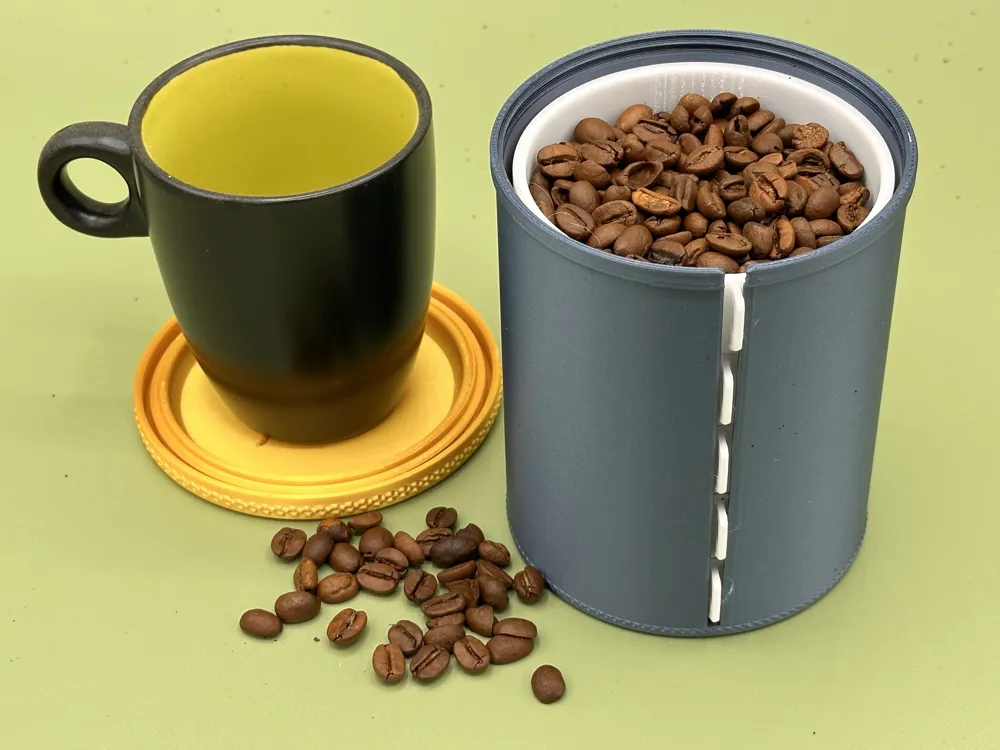 "DosePod" - Coffee Portion Container - Free 3D Print Model - MakerWorld