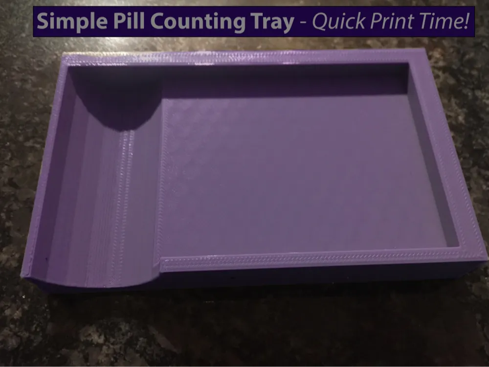Pill Counting Tray - Free 3D Print Model - MakerWorld