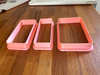 Simple Rectangular Cookie Cutters - Free 3D Print Model - MakerWorld