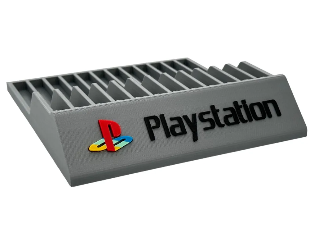 PlayStation (PS1) Video Game Holder (12 Games) - Collection Organizer ...