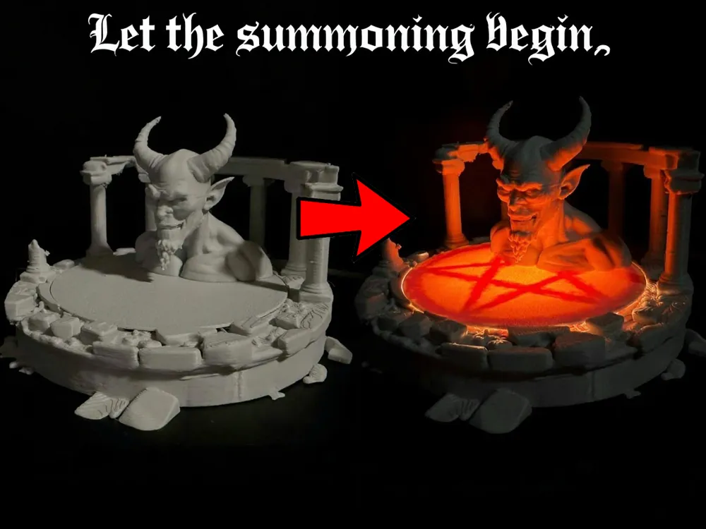 Summoning Diorama Table Art Lamp by VaultStudio MakerWorld: Download ...