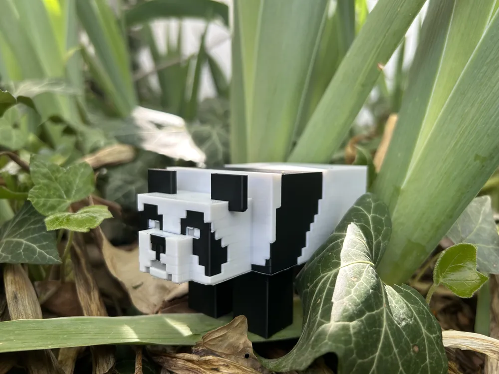 Minecraft Mob 013: "Bambu" Panda by Spectraforge MakerWorld: Download ...