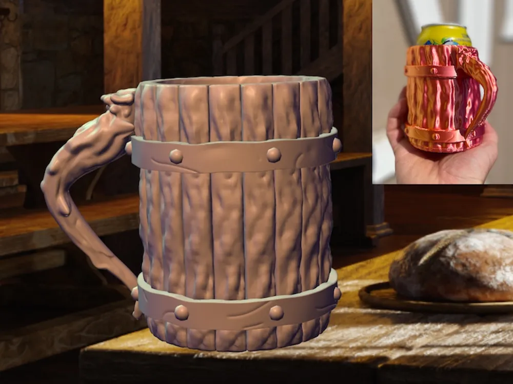 Elk Tankard - Free 3D Print Model - MakerWorld