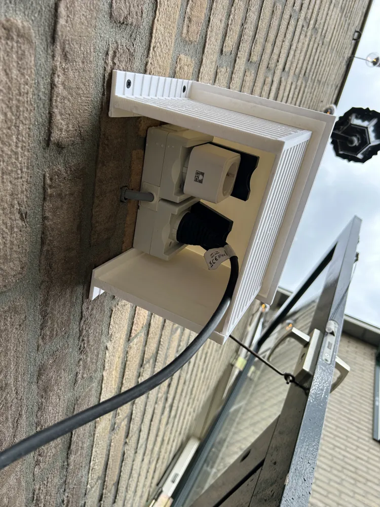 Housing for outdoor power socket - classic design - Free 3D Print Model ...