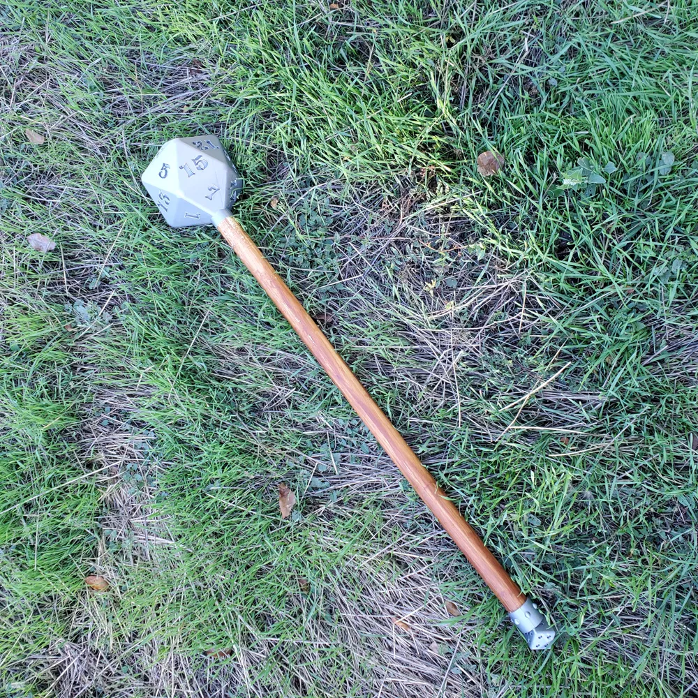 D20 Mace weapon head and pommel - Free 3D Print Model - MakerWorld