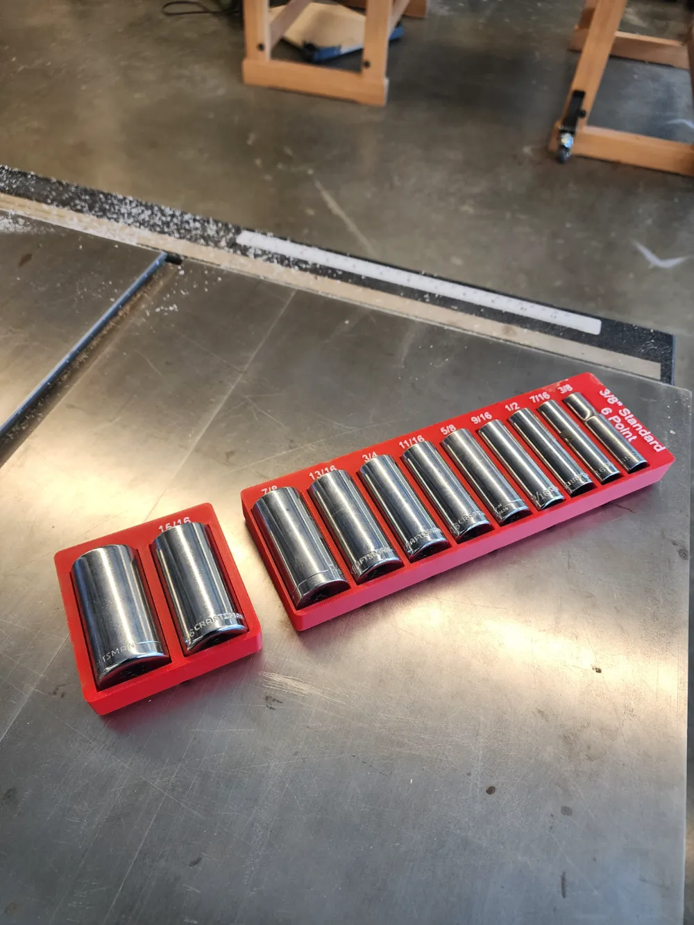 3/8" Standard 6 point deep socket, gridfinity by Fabrication Labs ...