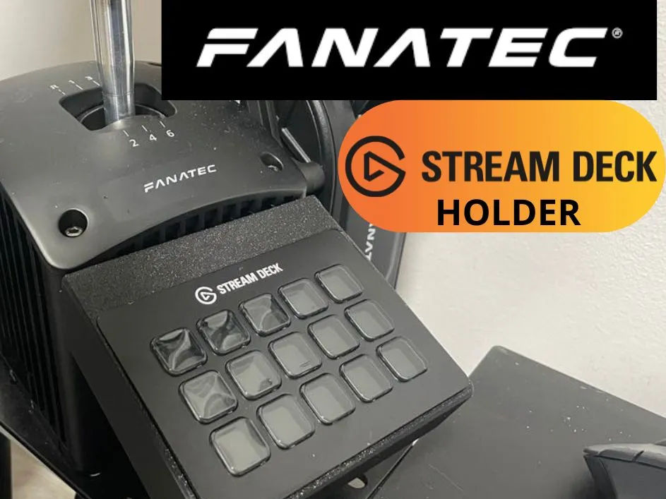 SUPPORTO FANATEC SHIFTER STREAMDECK MK1 HOLDER - Free 3D Print Model ...