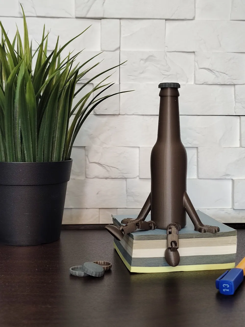 Beer Bottle Buddy Articulated Legs by Skierak MakerWorld: Download Free ...