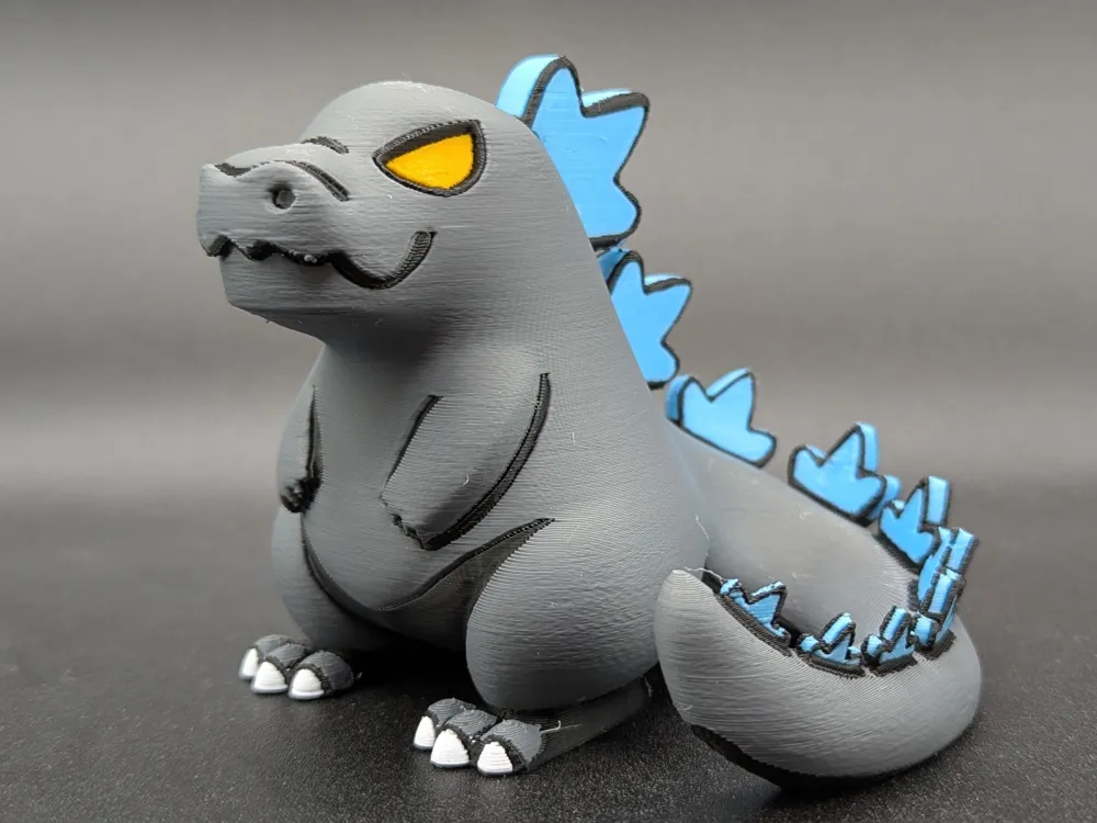 Godzilla chibi figure - Free 3D Print Model - MakerWorld
