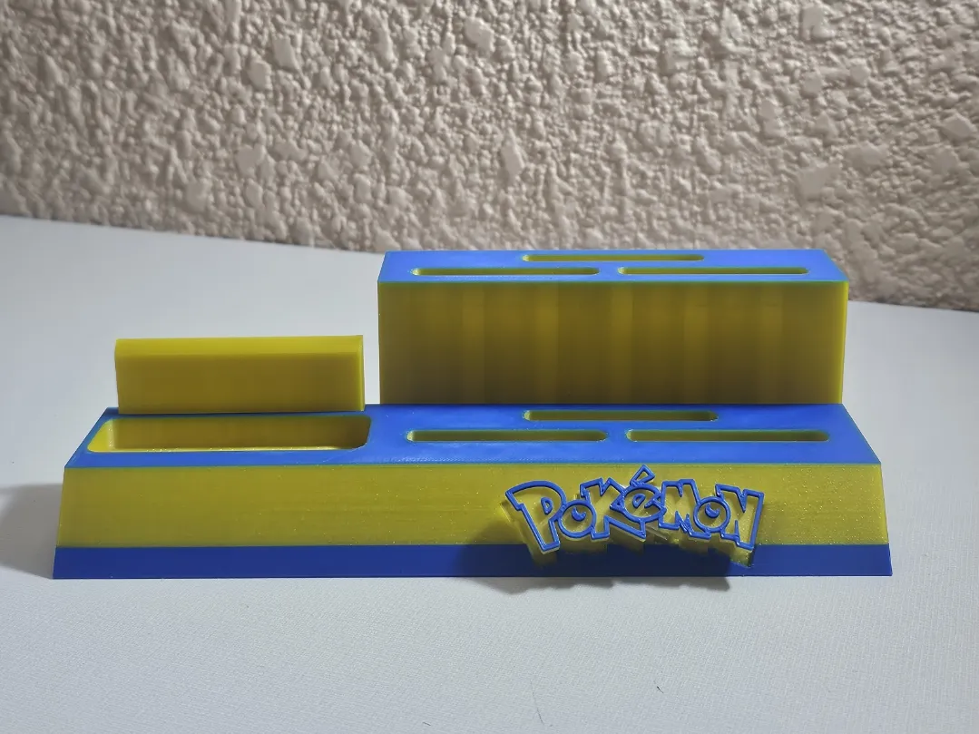 Game Boy Stand with 6 Cartridge Slots - Free 3D Print Model - MakerWorld