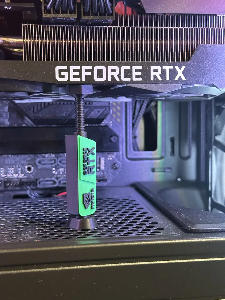 Adjustable GPU holder support Nvidia RTX - Free 3D Print Model - MakerWorld