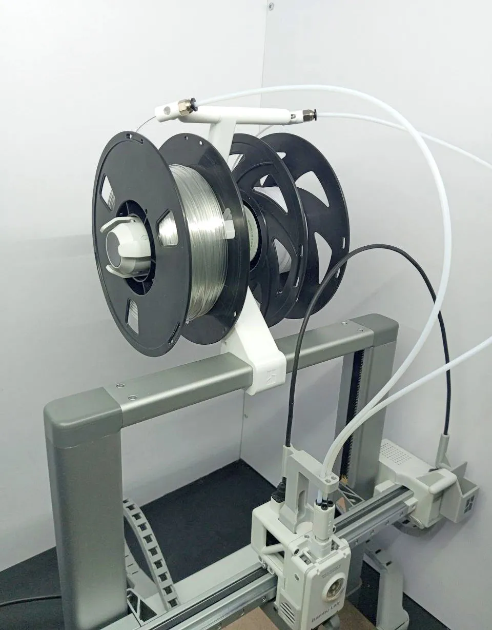 A1 External Dual Spool Holder - Free 3D Print Model - MakerWorld