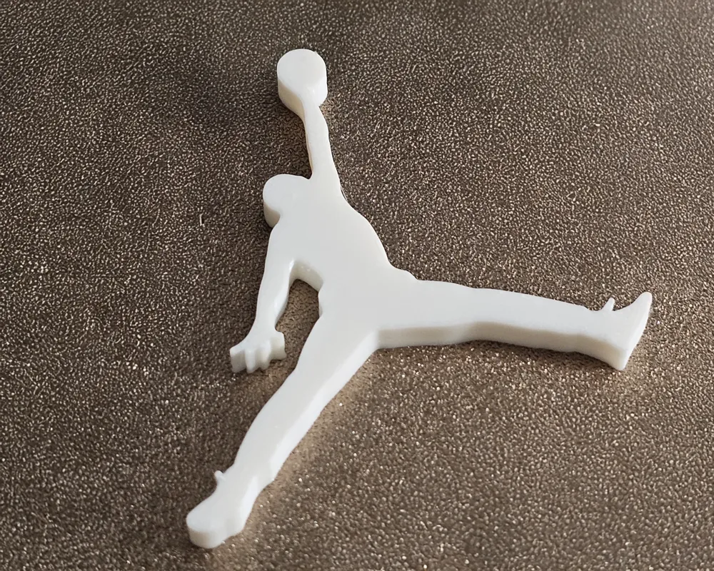 Nike Jordan Basketball Logo - 3D Printed, No Text - Free 3D Print Model ...