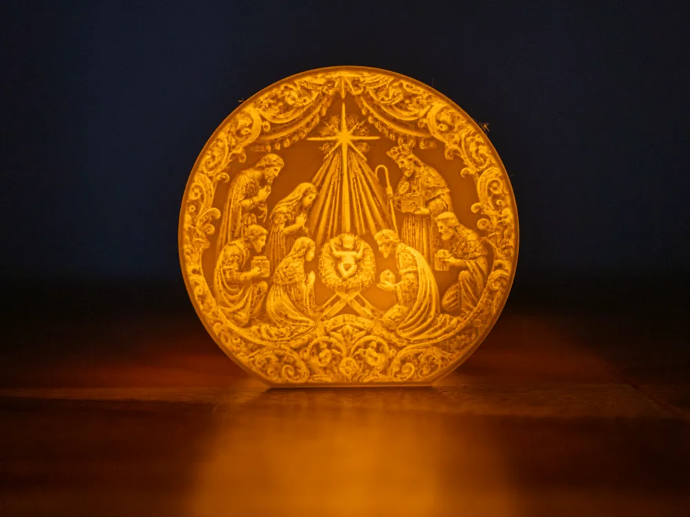 Christmas nativity tea light with Baby Jesus by Sebo3D - MakerWorld