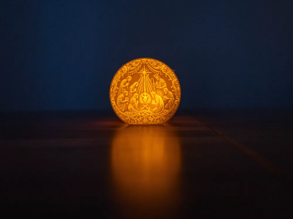 Christmas nativity tea light with Baby Jesus by Sebo3D - MakerWorld