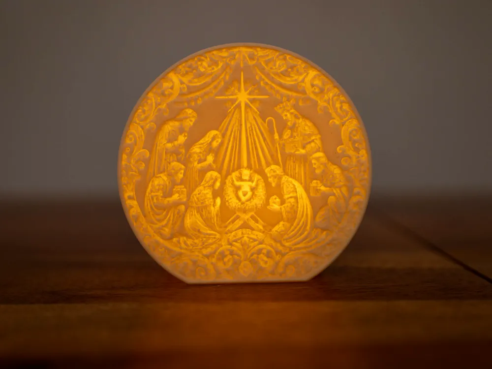Christmas nativity tea light with Baby Jesus by Sebo3D - MakerWorld