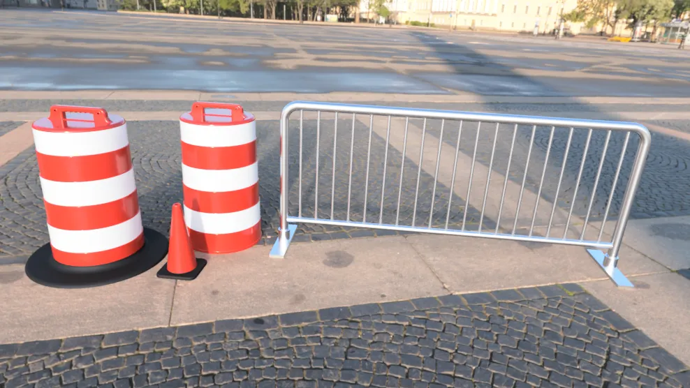 RC Drift Crowd Control Railing by Quick5pnt0 - MakerWorld