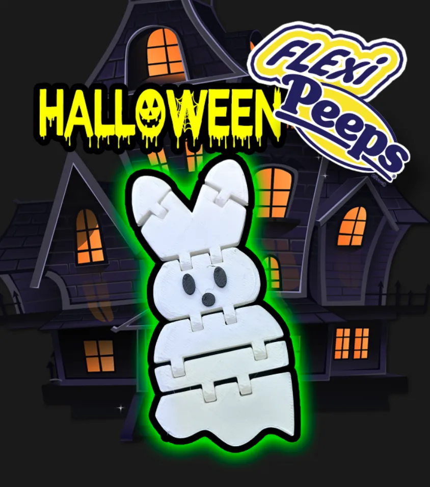 Halloween Flexi Peep Ghost by K2_Kevin - MakerWorld