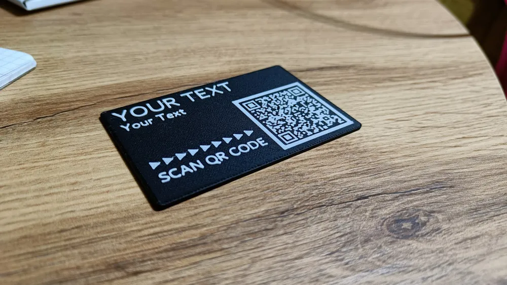 Business Card BC005QR - Free 3D Print Model - MakerWorld