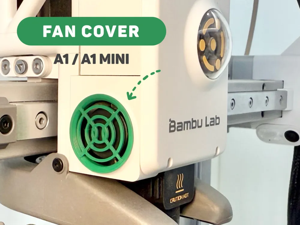 A1/A1 Mini Fan Cover by idea LabMakerWorld: Download Free 3D Models