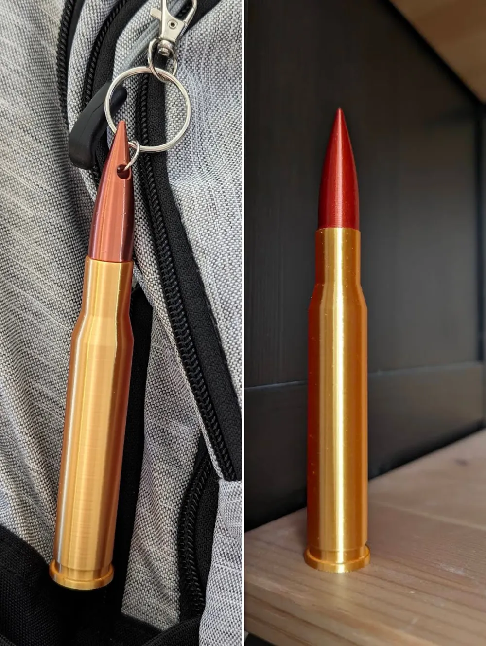 .50 Cal. bullet + Opt. Keychain by OtakuMx - MakerWorld