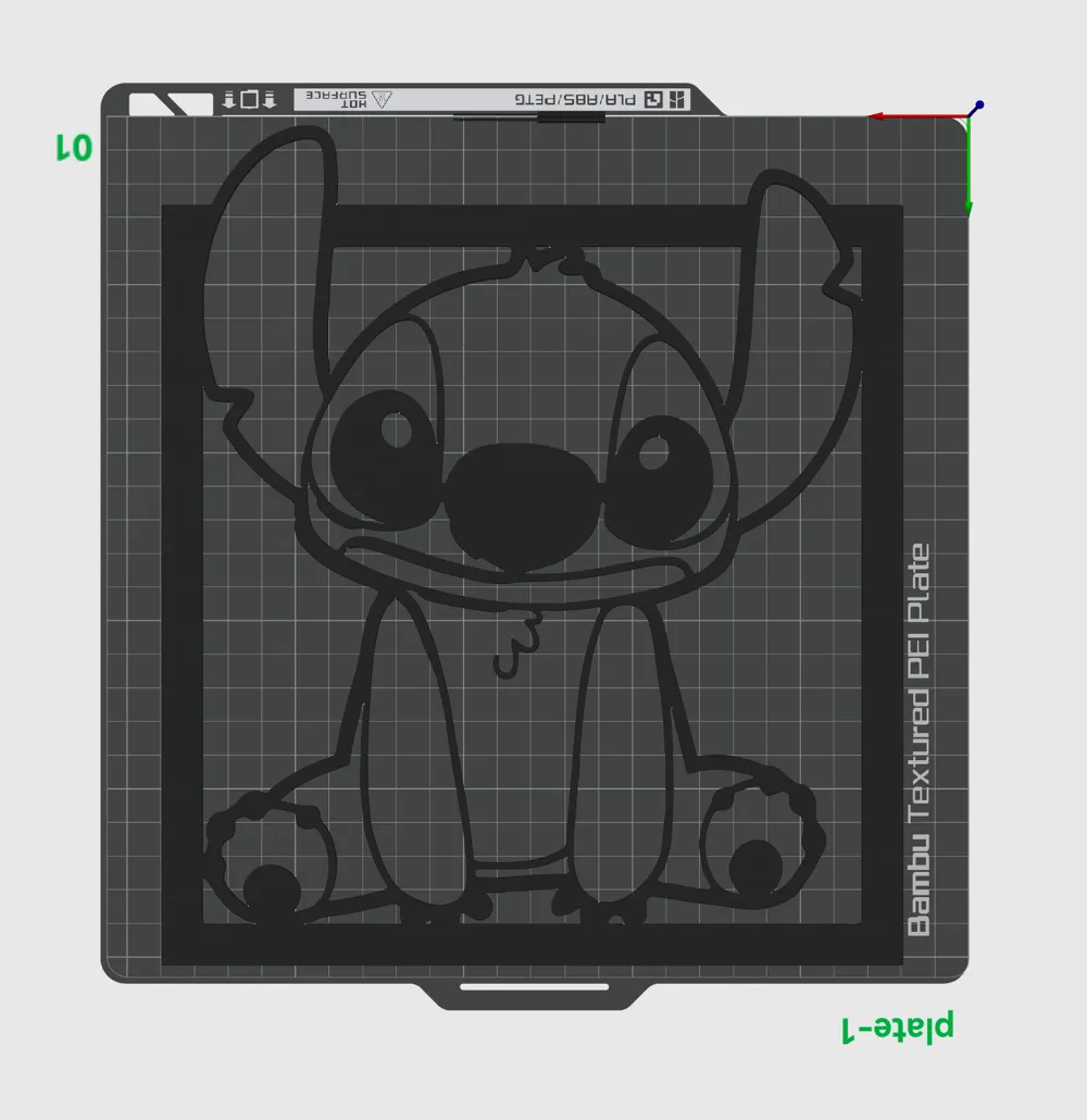 STITCH - CADRE MURAL par DAMALA.3D MakerWorld : Téléchargez des Modèles ...