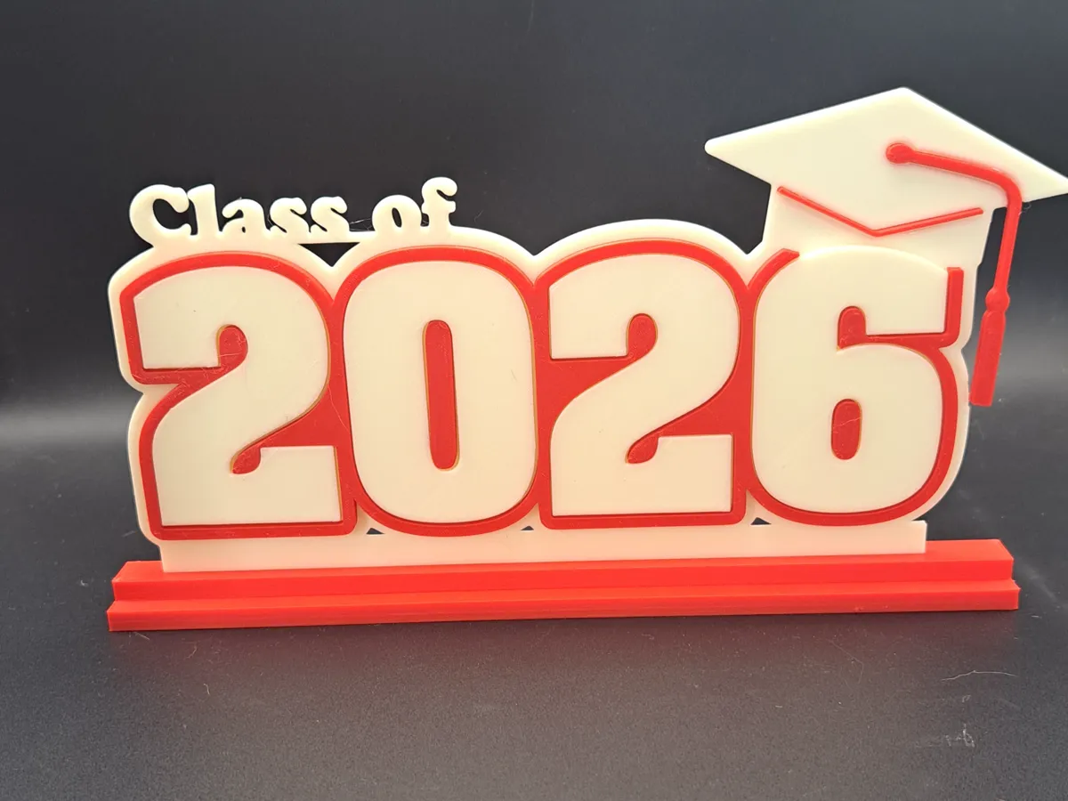 Graduation Plaque 2026 - Free 3D Print Model - MakerWorld