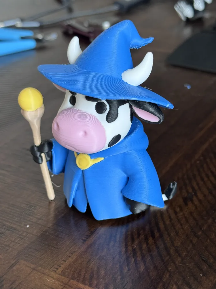 Wizard Cow by Little Brick Builds MakerWorld: Download Free 3D Models