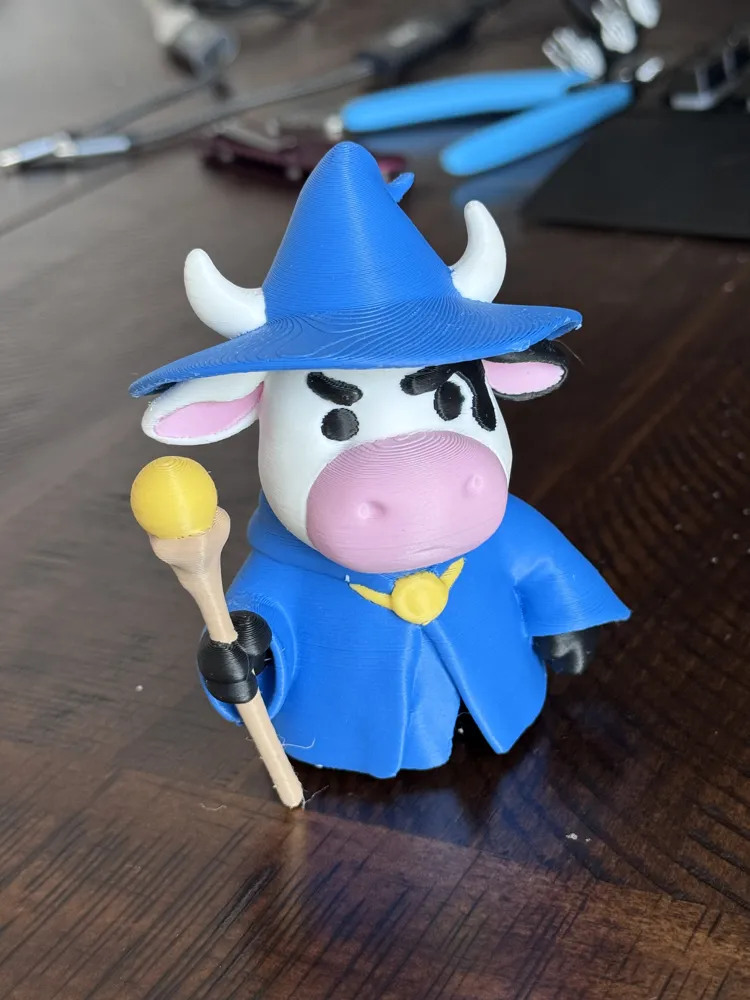 Wizard Cow by Little Brick Builds MakerWorld: Download Free 3D Models