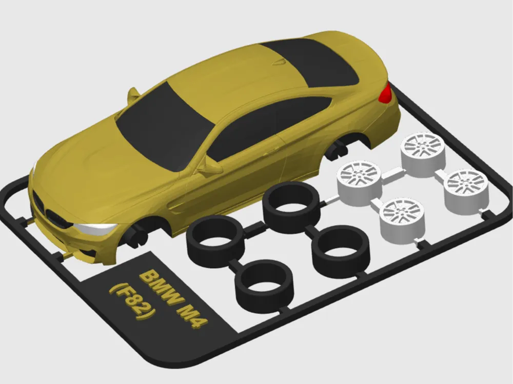 BMW M4 (F82) kit card - Free 3D Print Model - MakerWorld