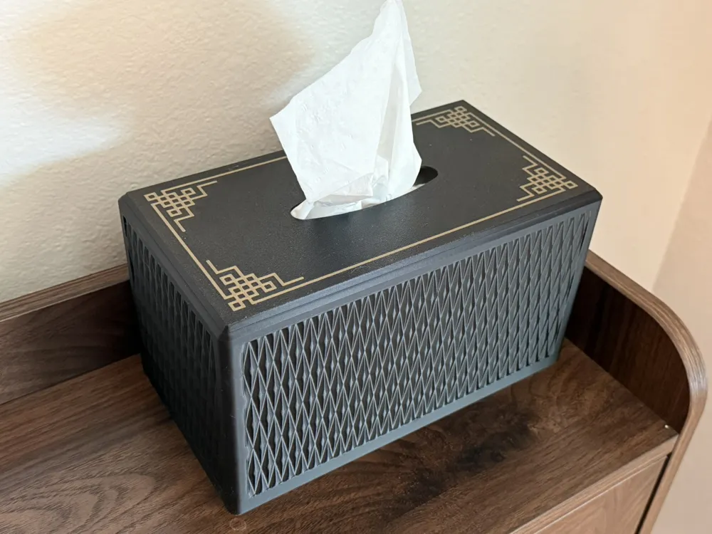 Decorative Tissue Box Cover by Wet PLA Guru MakerWorld: Download Free ...