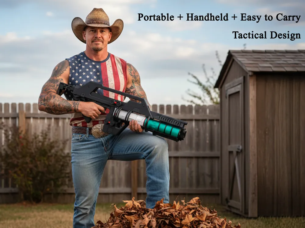 DUST BUSTER - Tactical Handheld Vacuum Cleaner Gun - Free 3D Print ...
