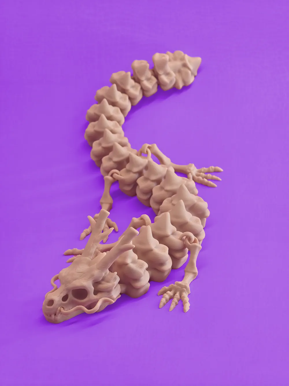 Chinese Skeleton Flexi Dragon - Free 3D Print Model - MakerWorld