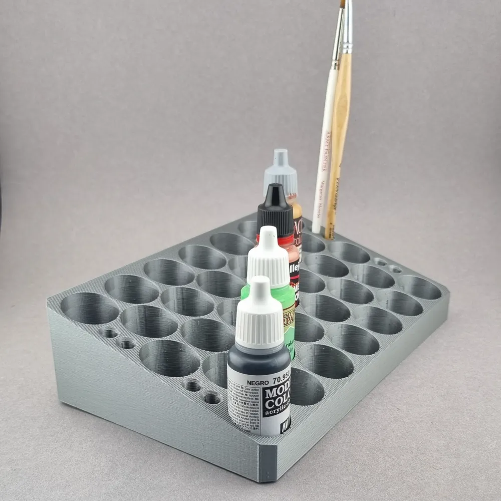 Paints stand for 33pcs Vallejo bottles by RSdesign3D - MakerWorld