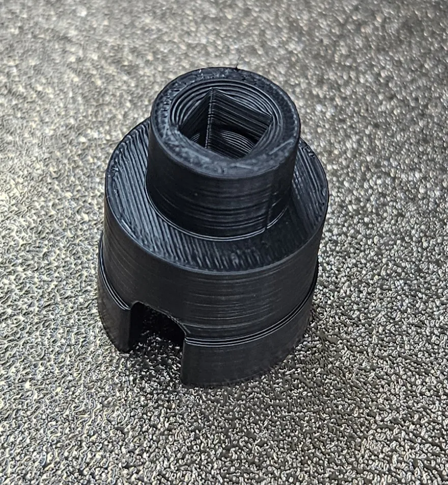 Z-axis lead screw cleaning tool (1/4" socket) - Free 3D Print Model ...